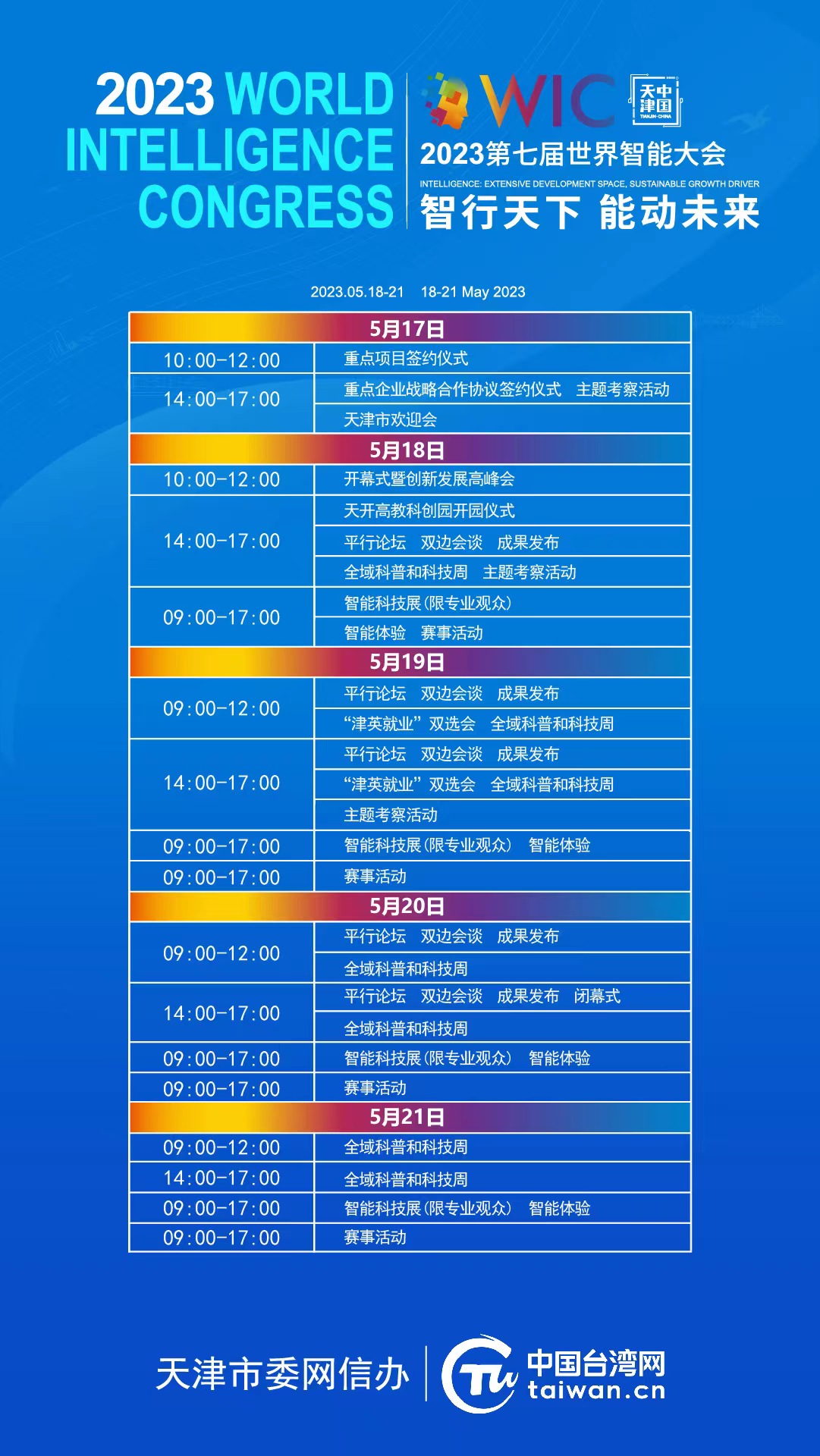 2023第七届智能大会现已开启，来看具体行程！_社会_中国台湾网
